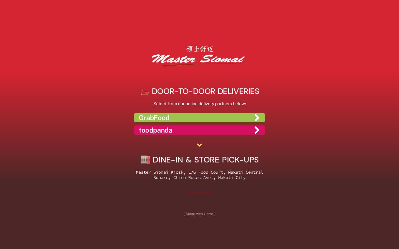 Master Siomai - Makati Central Square